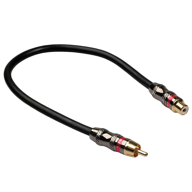 Rca Male To Rca Female Аудио Композитный Кабель-Удлинитель Шнур Провода Линия Hifi Класс Штекер Толщина Цинковый Сплав Литой Для