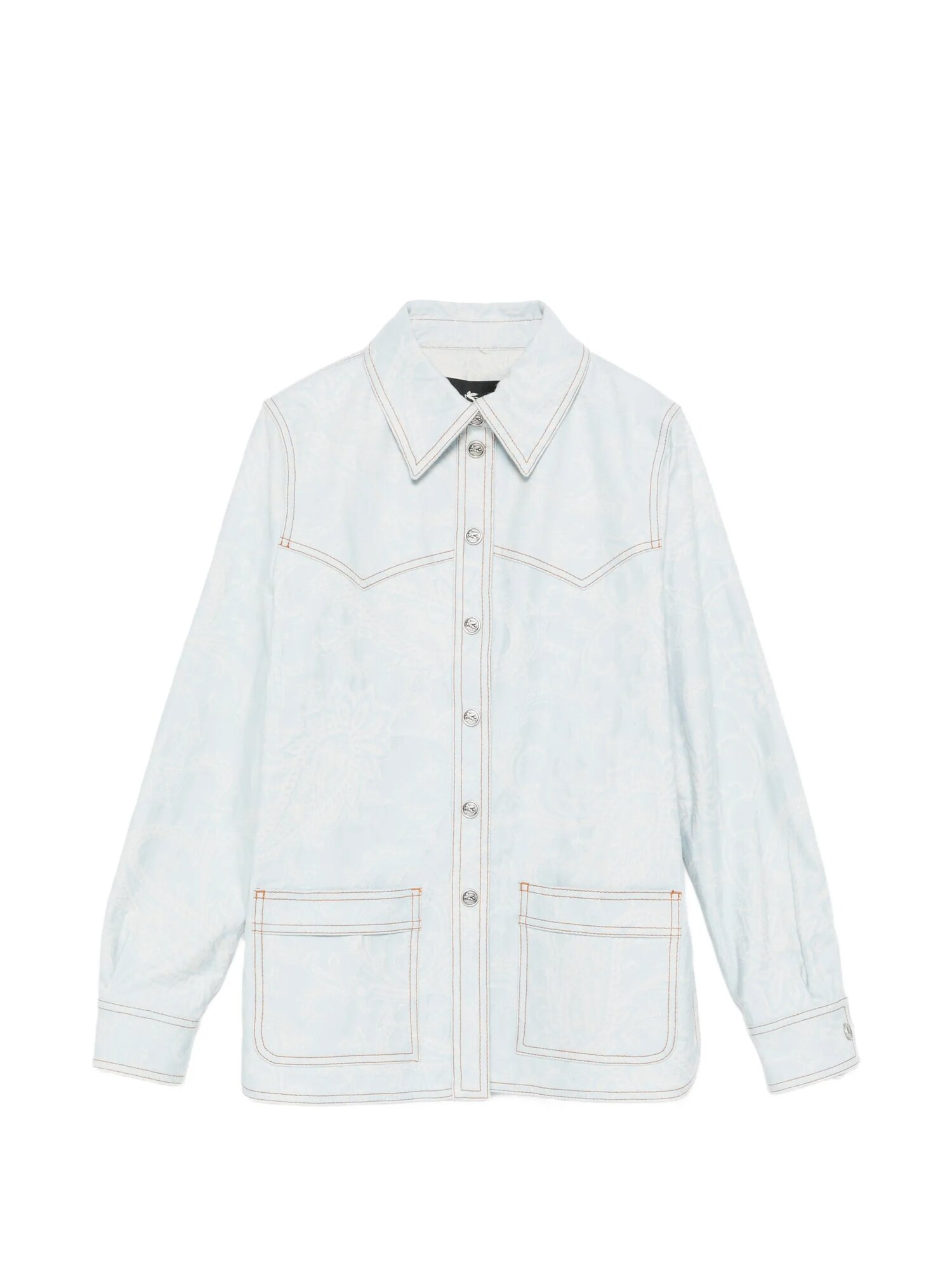 Рубашка Front-pocket paisley-print shirt