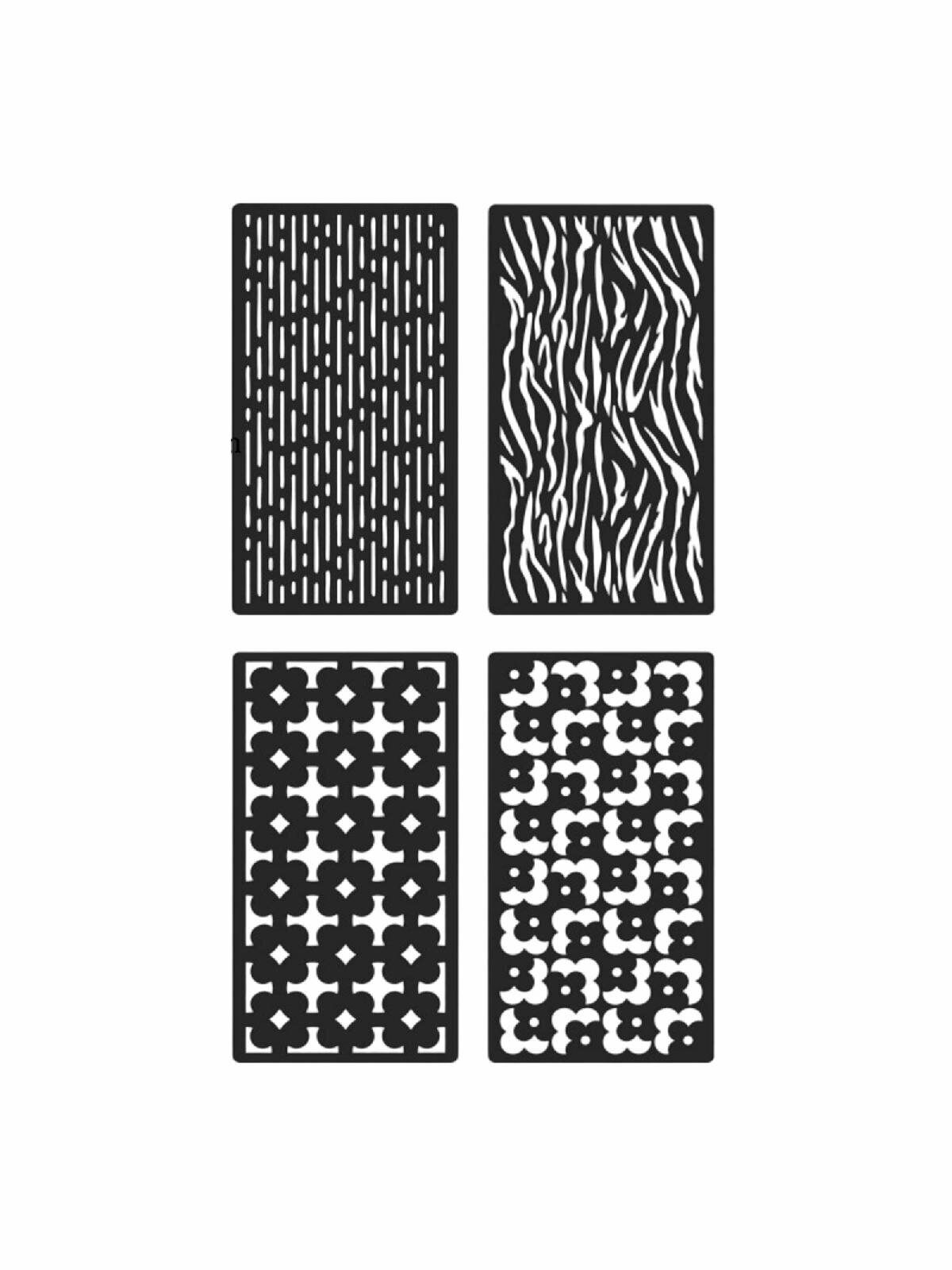 4 шт Трафареты для рисования цветов, Выдалбливают Трафареты для рисования