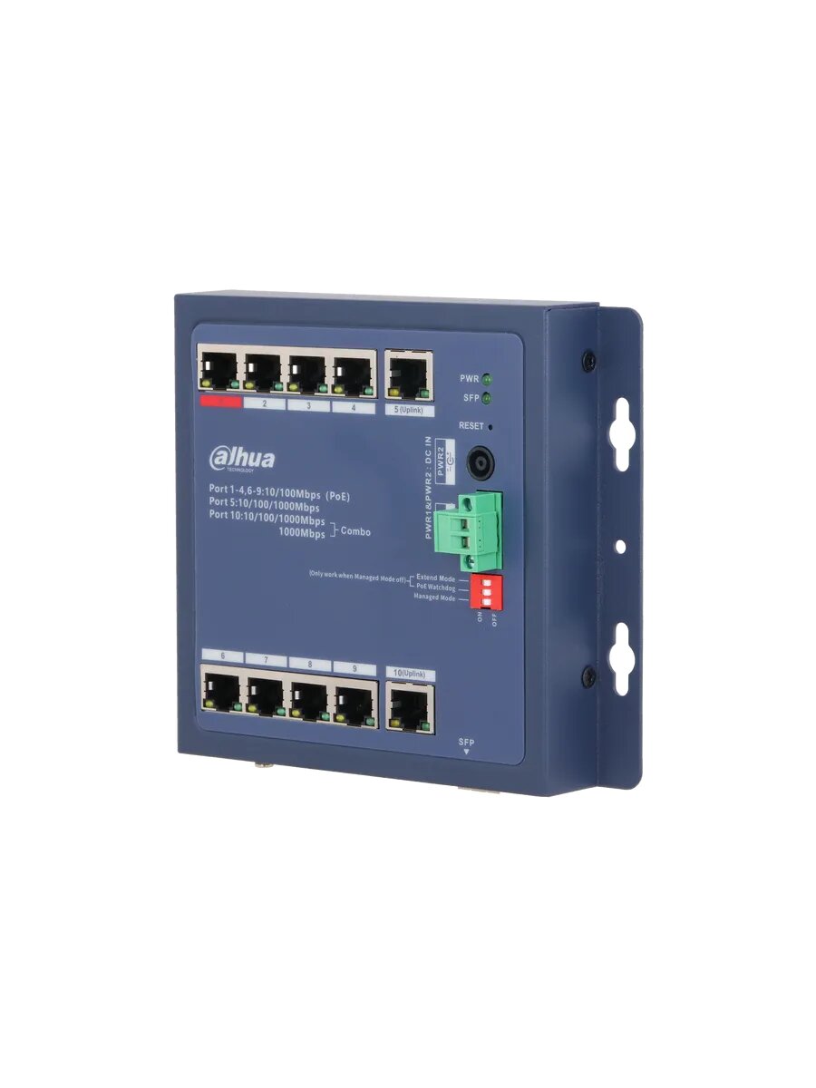 Коммутатор управляемый DH-CHS4110-8ET-90-F, 8 портов