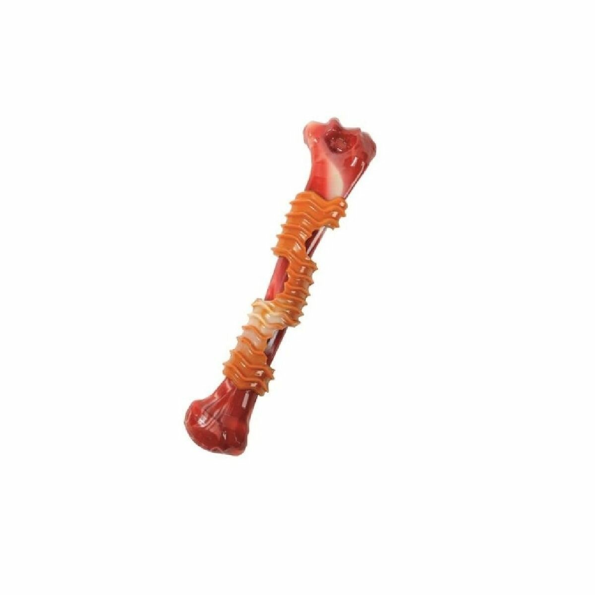 M-PETS Игрушка для собак Карнивор кость, вкус бекона, красная 25.4*5.5*4.8см