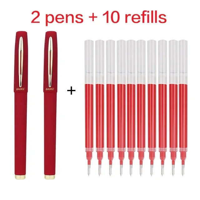 Гелевые ручки Baoke 12 шт. 0,5/0,7/1,0 мм
