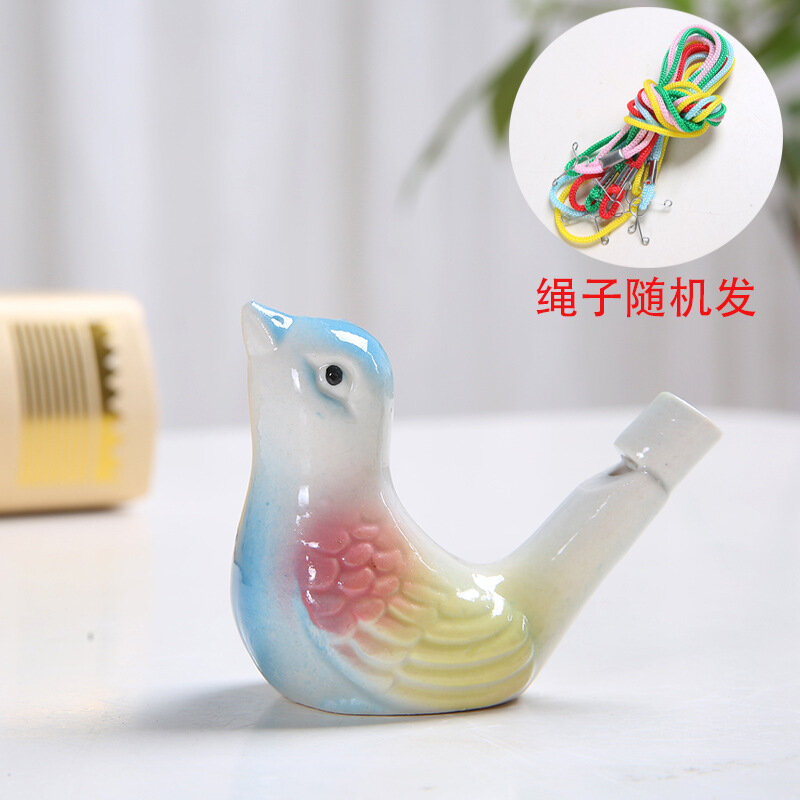 Детский свисток для птиц с водой, свисток с звуком птицы, подарок для детского сада, керамическая игрушка для птиц, водяной свисток для животных