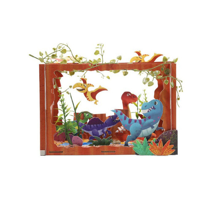 Детский набор для творчества динозавры 3D пазл