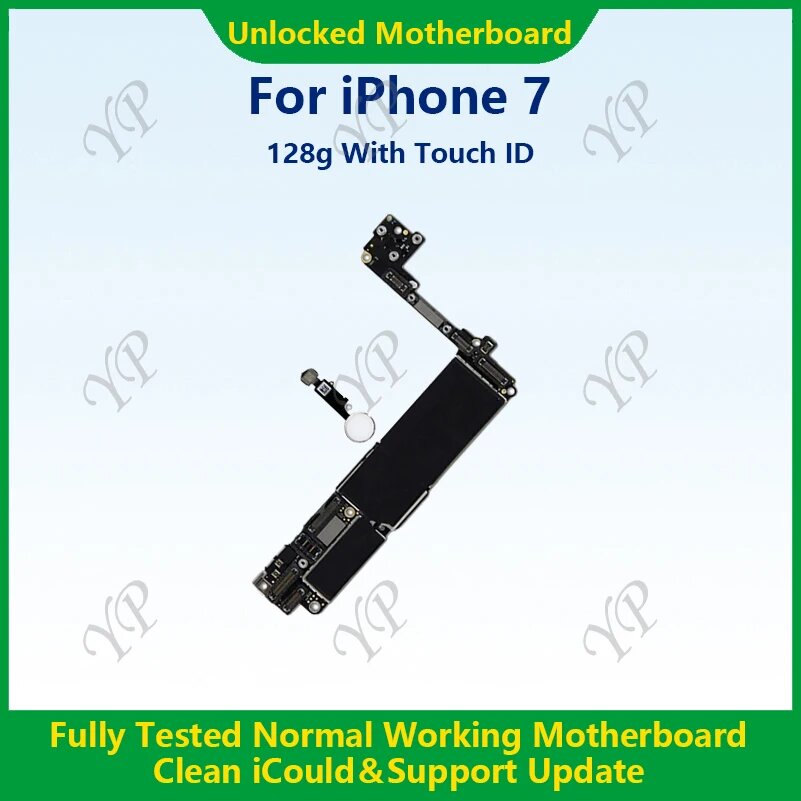 Материнская плата для iPhone 7/7 Plus 32 ГБ/128 ГБ с/без Touch ID очищенная iCloud 100% полностью протестированная Рабочая материнская плата Быстрая доставка 7 128g white touch