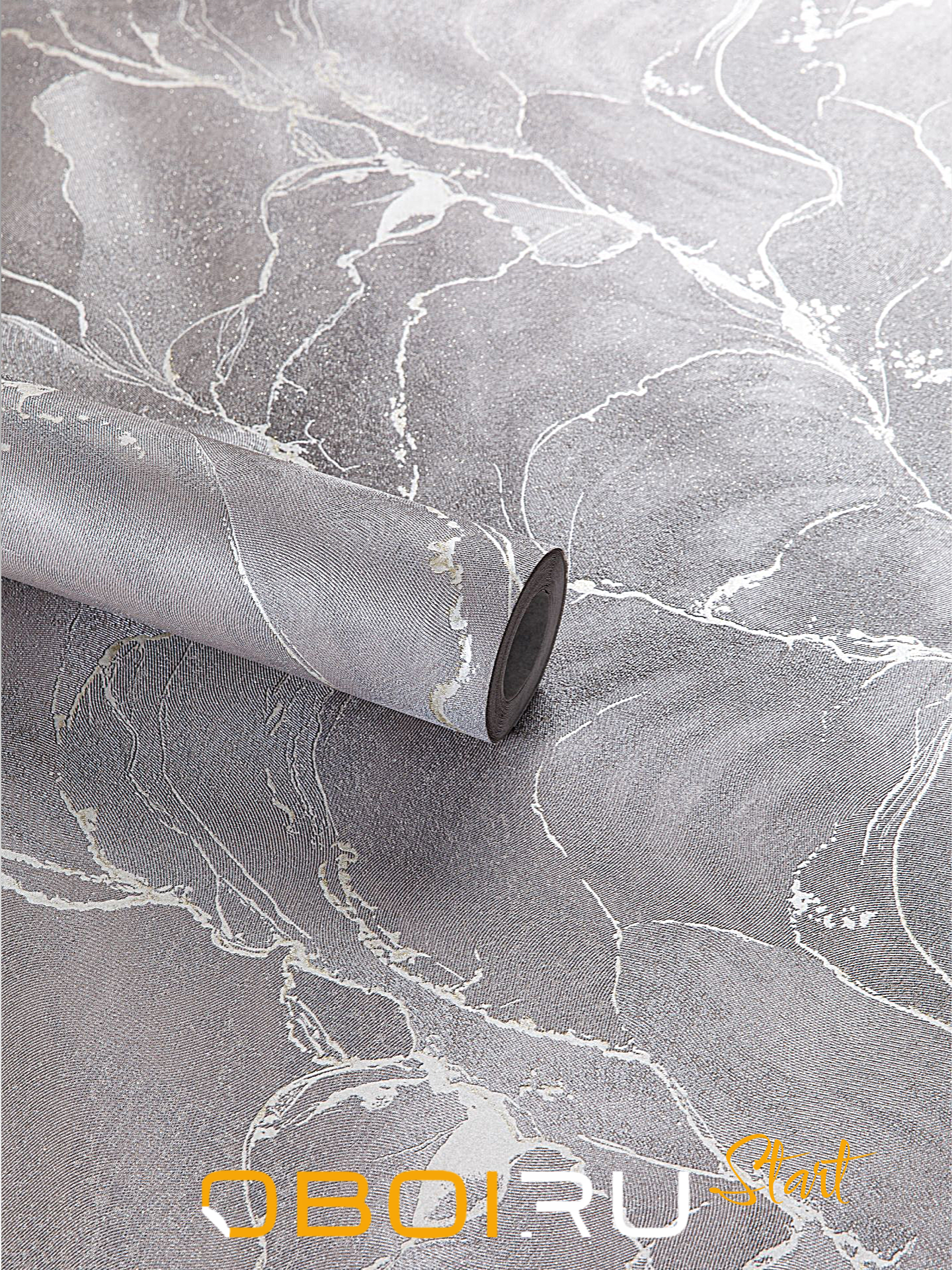 Обои OBOIRU "Соренто", антивандальные флизелиновые, 10.05x1.06м, коричнево-серебристые