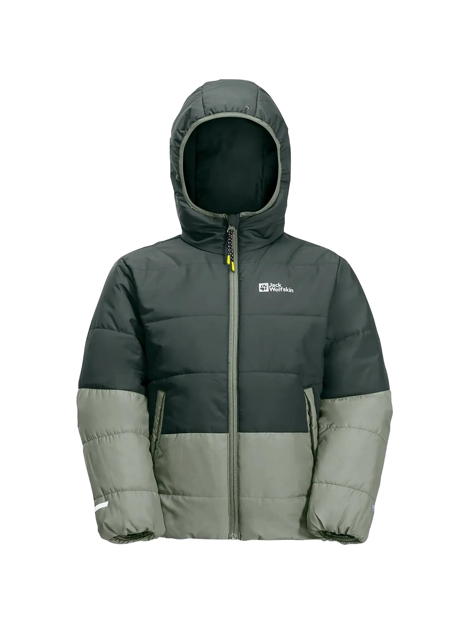 Куртка Jack Wolfskin Hooded colourblock jacket, размер 18 лет, 8947 зеленый — фото 1