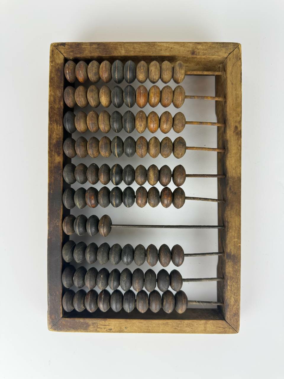 Небольшие деревянные счеты СССР, 20,5 х 31 см.