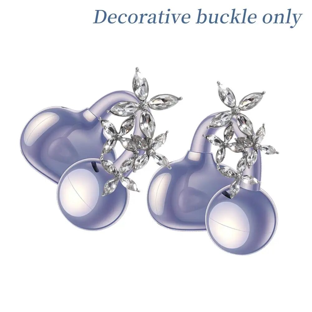 Декоративные клипсы-бабочки для наушников со стразами