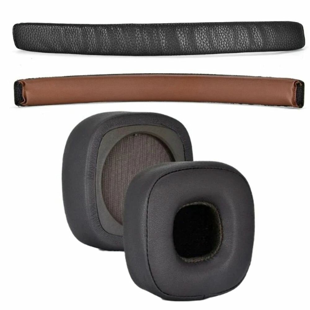 Амбушюры для наушников Marshall Major 4 IV: мягкие, из протеиновой кожи, поролоновые, прочные и гибкие.