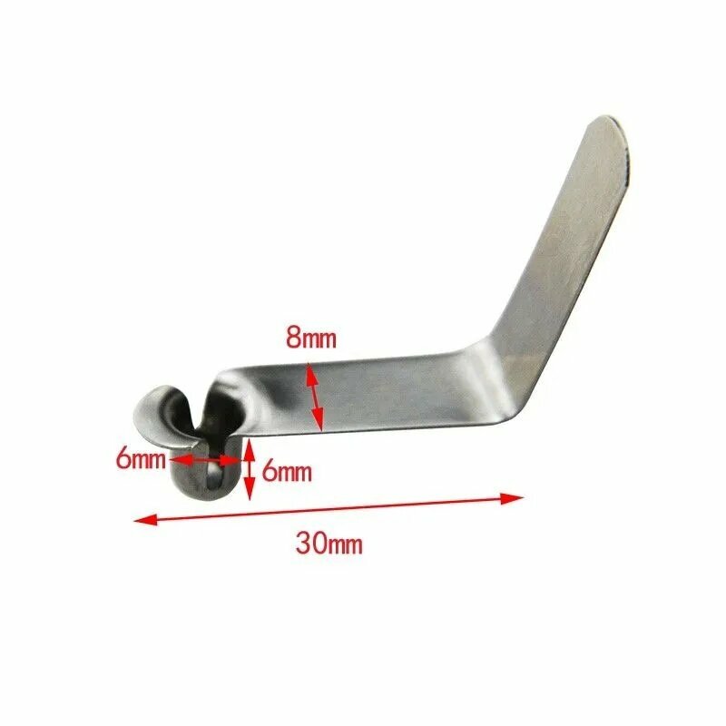 50 штук 6 мм зажимов из нержавеющей стали с пружиной для тентов, телескопических трубок, кемпинга, караванов и стульев
