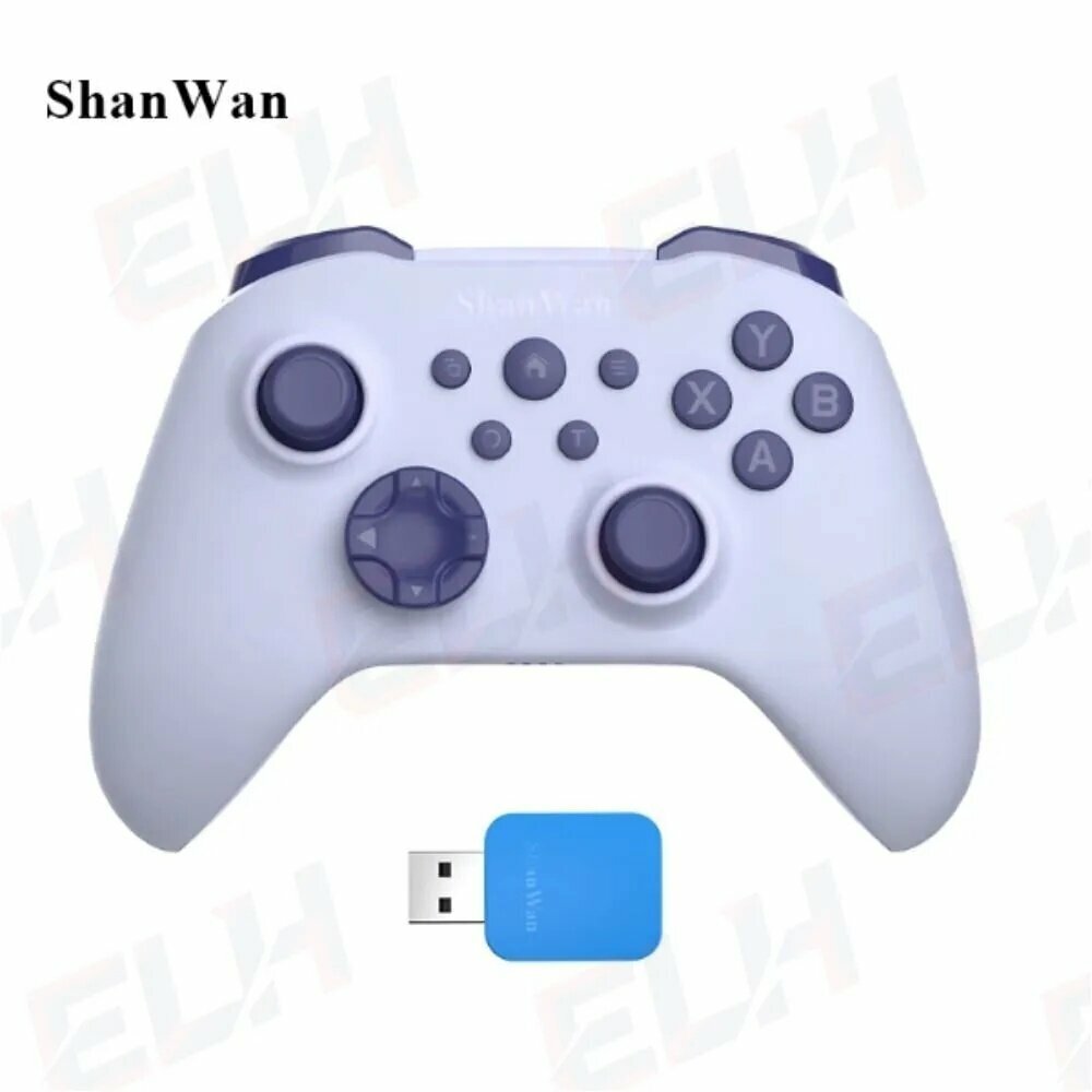 ShanWan Q34P Беспроводной Игровой Геймпада С Джойстиком И Триггером Для Switch/PC/iOS/PS4/Android С Двумя Вибрационными Моторами