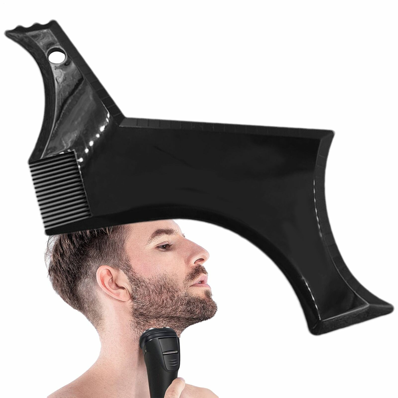 Прозрачный безопасный инструмент для формирования бороды , Трафарет для бороды и усов