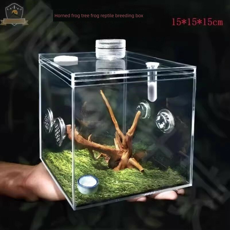 Клетка для разведения прыгающих пауков, премиум-террариум для пауков, для цикад, стрекоз, высокопрозрачный контейнер