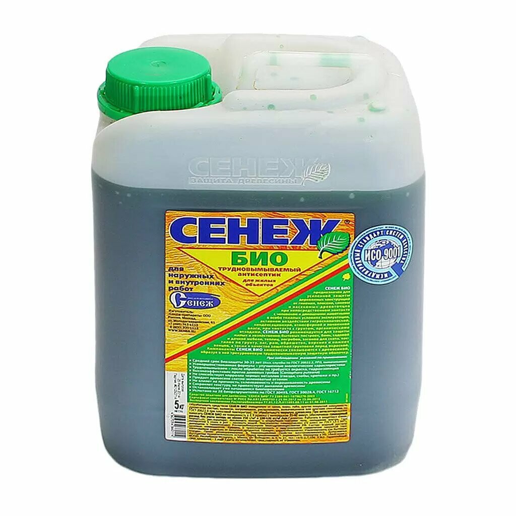 Антисептик для дерева Сенеж Био, трудновымываемый, 5 кг