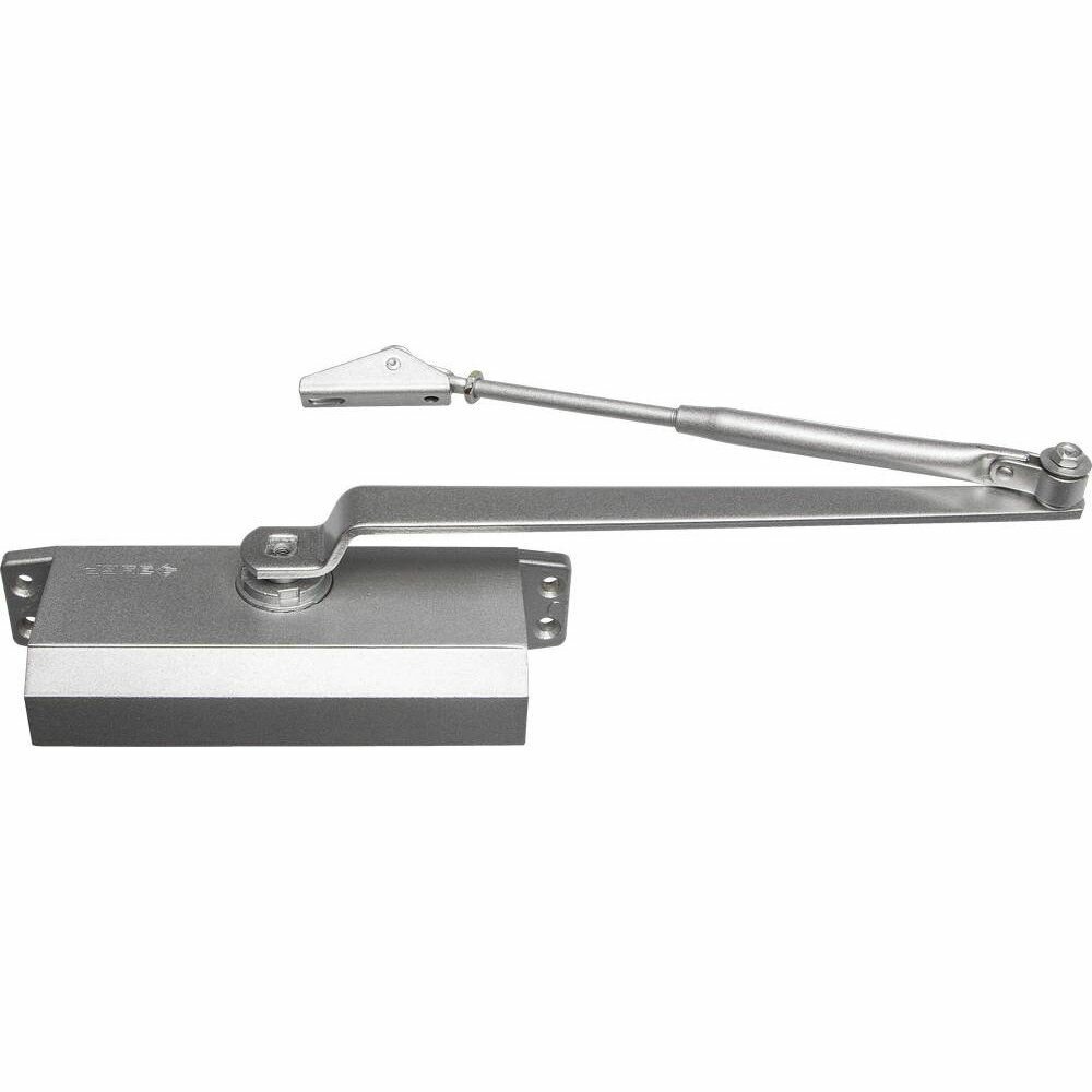 Доводчик дверной ЗУБР до 80 кг, цвет серебро, Профессионал