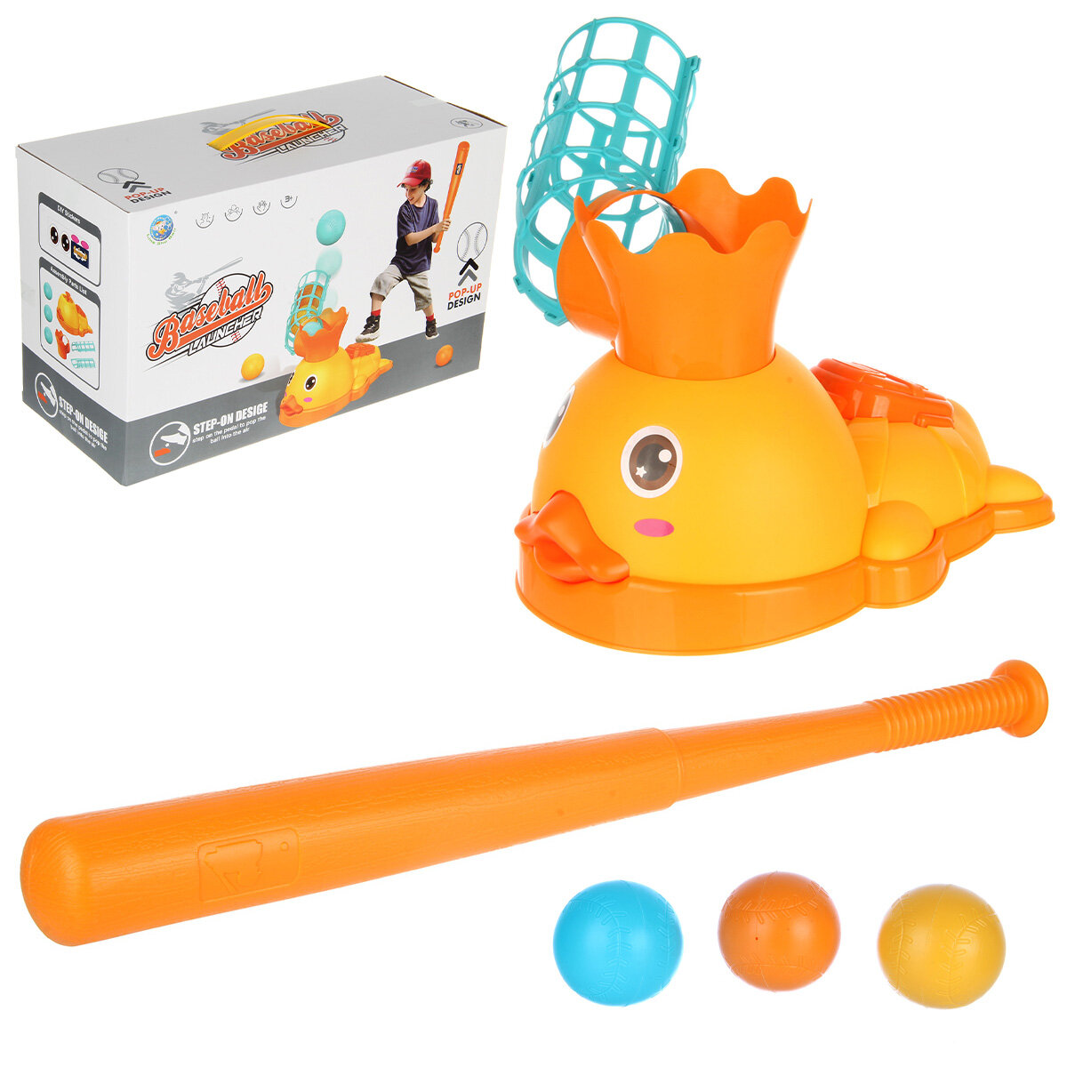 Бейсбольный набор Veld Co, для детей, с мячами / Развивающая спортивная игра, для детей