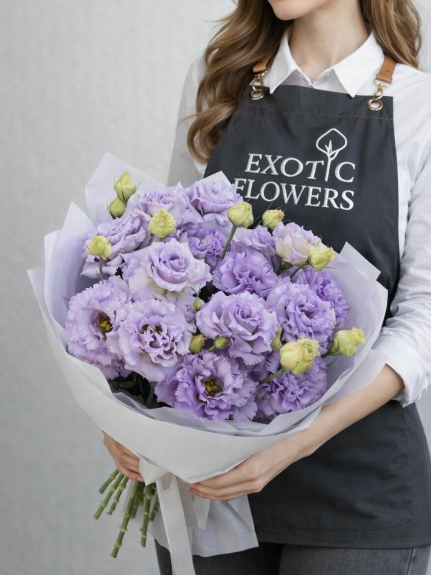 Букет из 9 эустом сиреневых