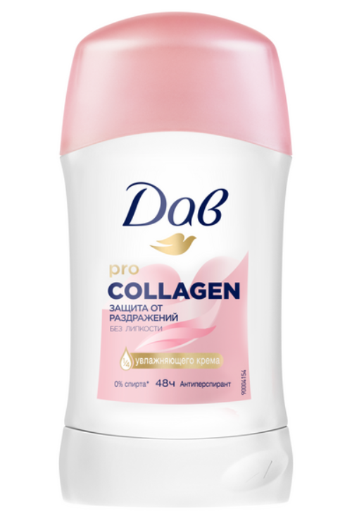 Дав Дезодорант-антиперспирант стик Pro-collagen, 40 мл