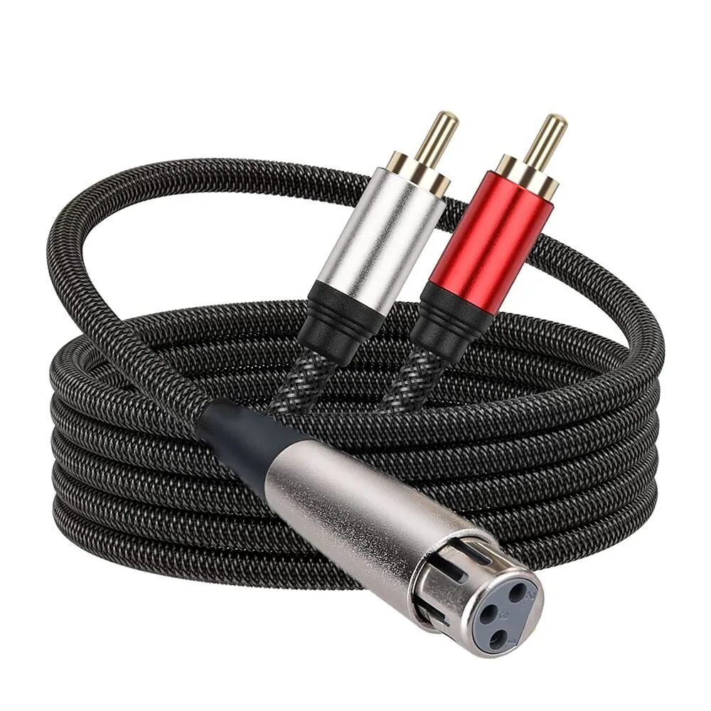 Аудиокабель Mini XLR, 3 м, черный