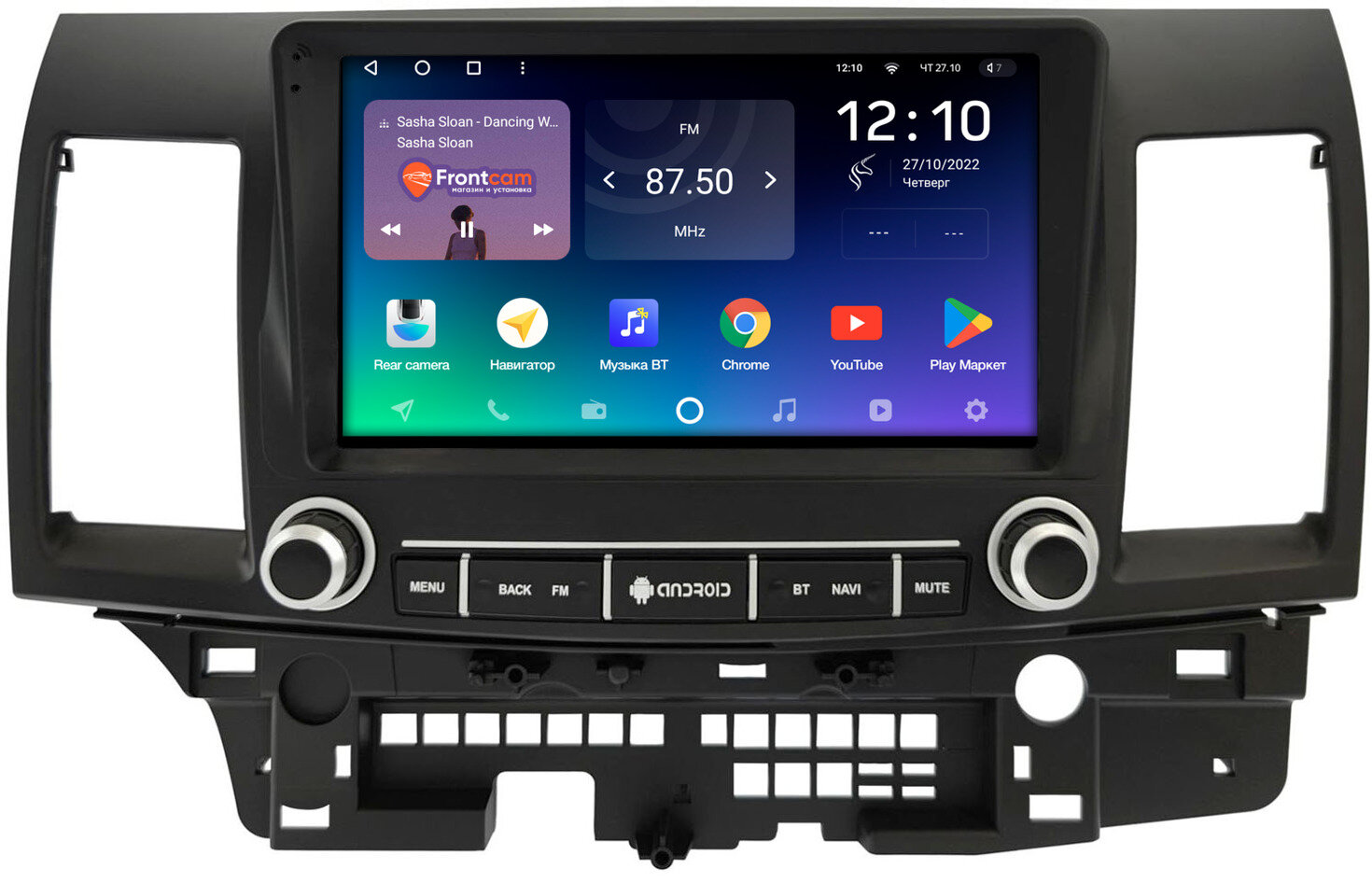 Штатная магнитола Mitsubishi Lancer 10 2007-2017 Teyes SPRO PLUS 6/128 9" RM-9-3300 Android 10 (4G-SIM, DSP, IPS)