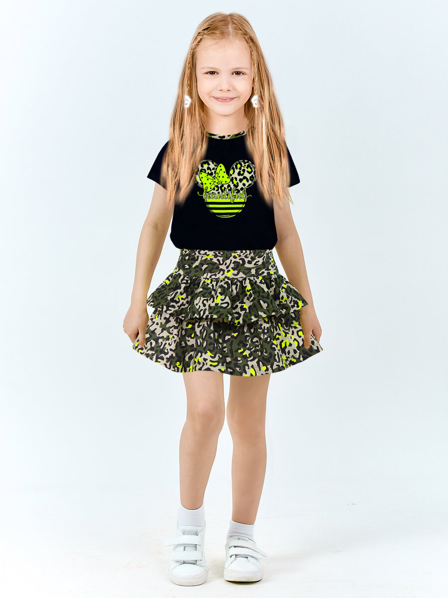 Комплект одежды нарядный с юбкой-шортами