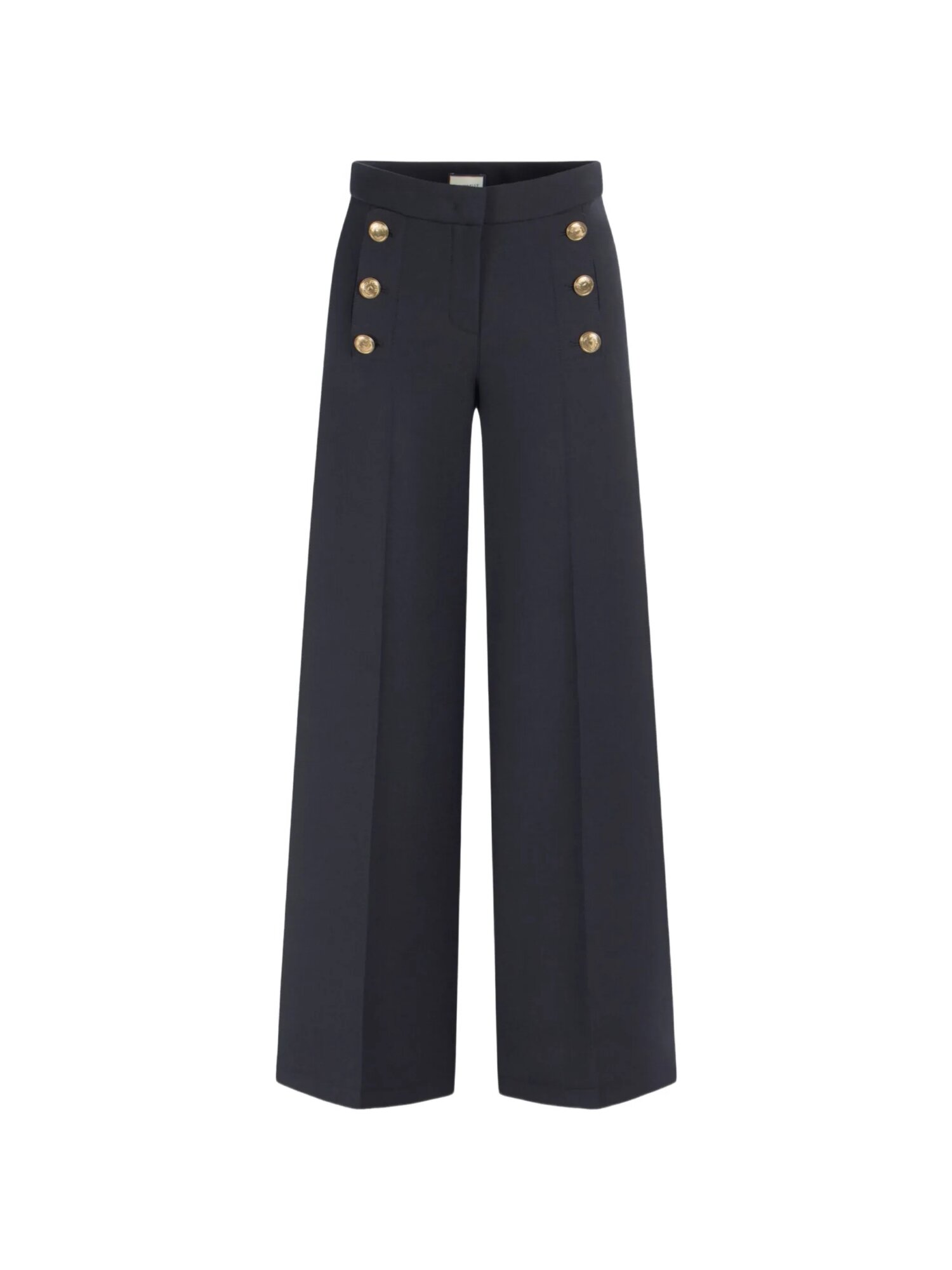 Брюки Button wide leg trousers