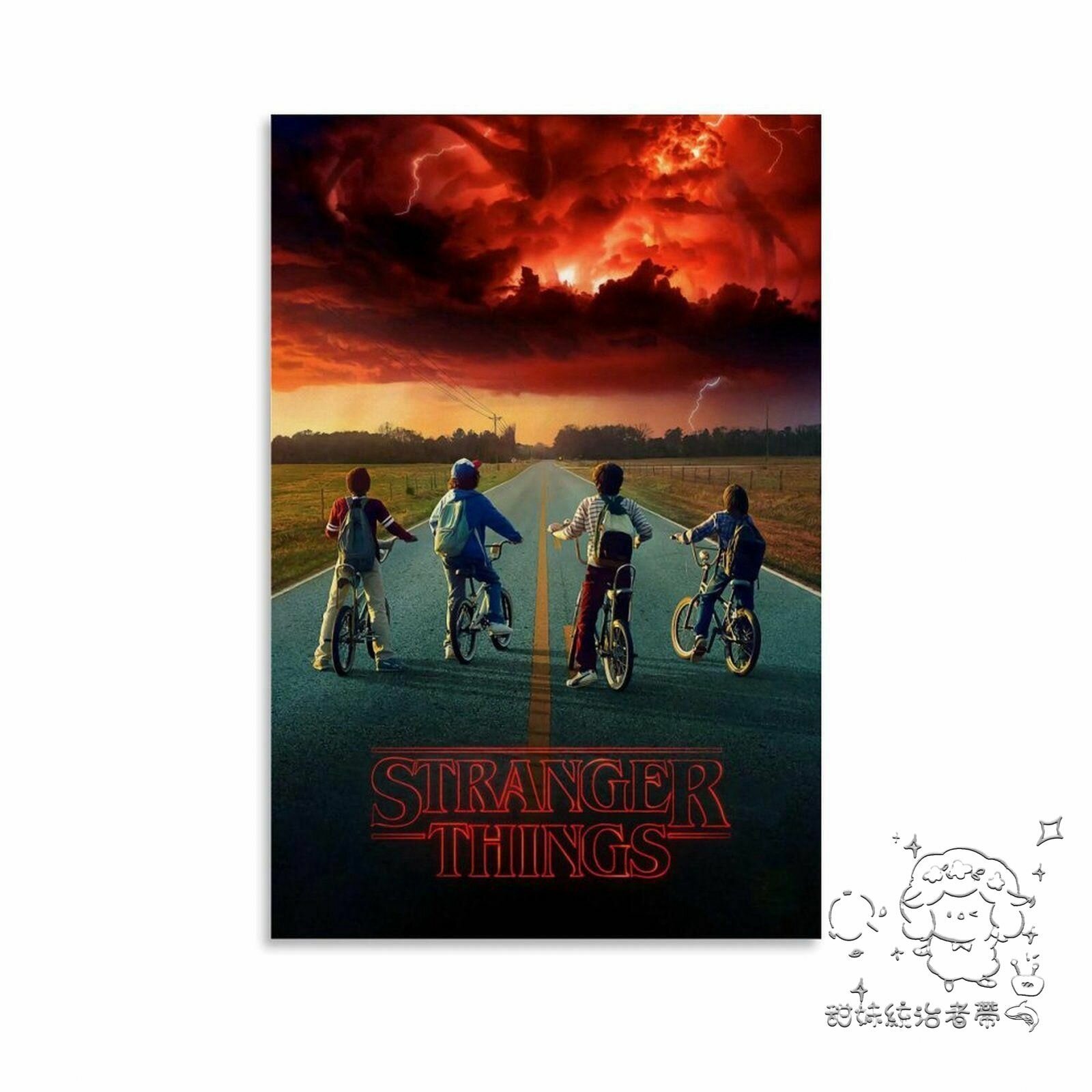 KURWEYOWER Плакат "Плакаты Stranger Things Очень Странные Дела, Эстетическое настенное, искусство Холст, Unframe-style, 29 см х 21 см