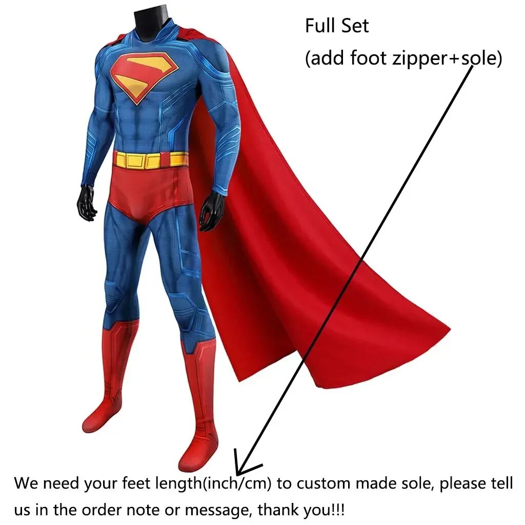 Косплей костюм Кларк Кент из Супермена XXXL, As Shown