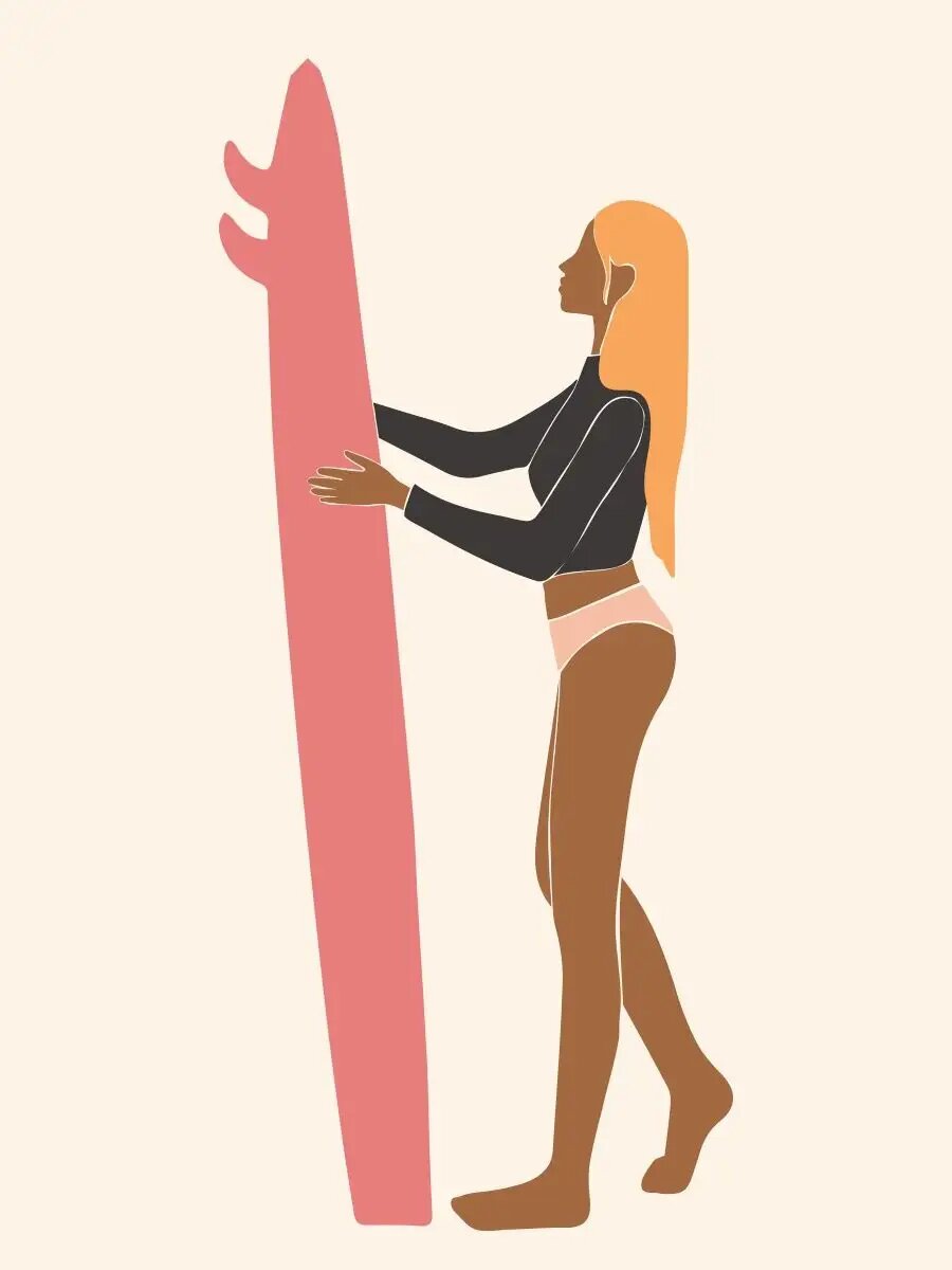 Постер красивая девушка женщина силуэт