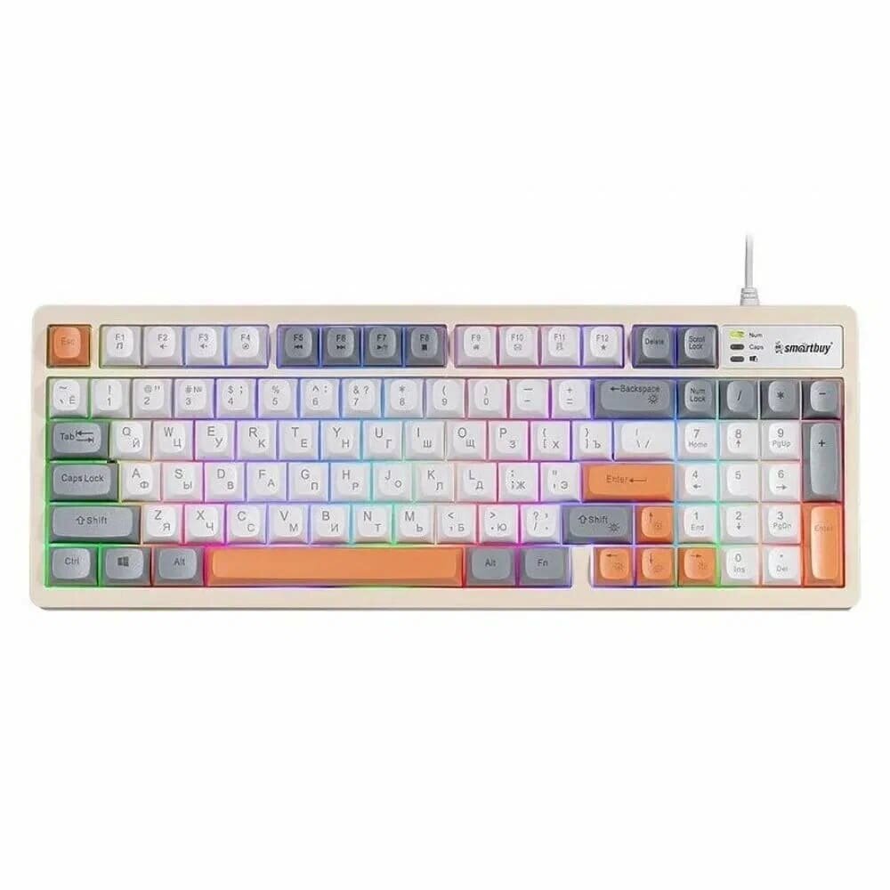 Клавиатура проводная Smartbuy Z37 SBK337UWG белый