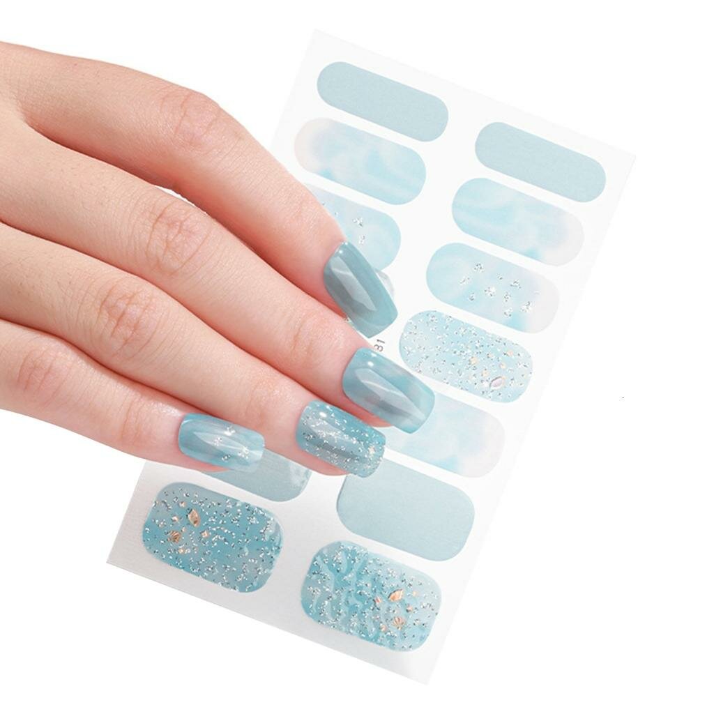 Гель-лаки в виде наклеек (14 шт.), Стиль ZX3781