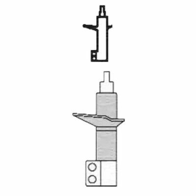 Амортизатор передний газовый R M.MARELLI 356320070100 Citroen C1 05->, Peugeot 107 05->, Toyota Aygo 05->