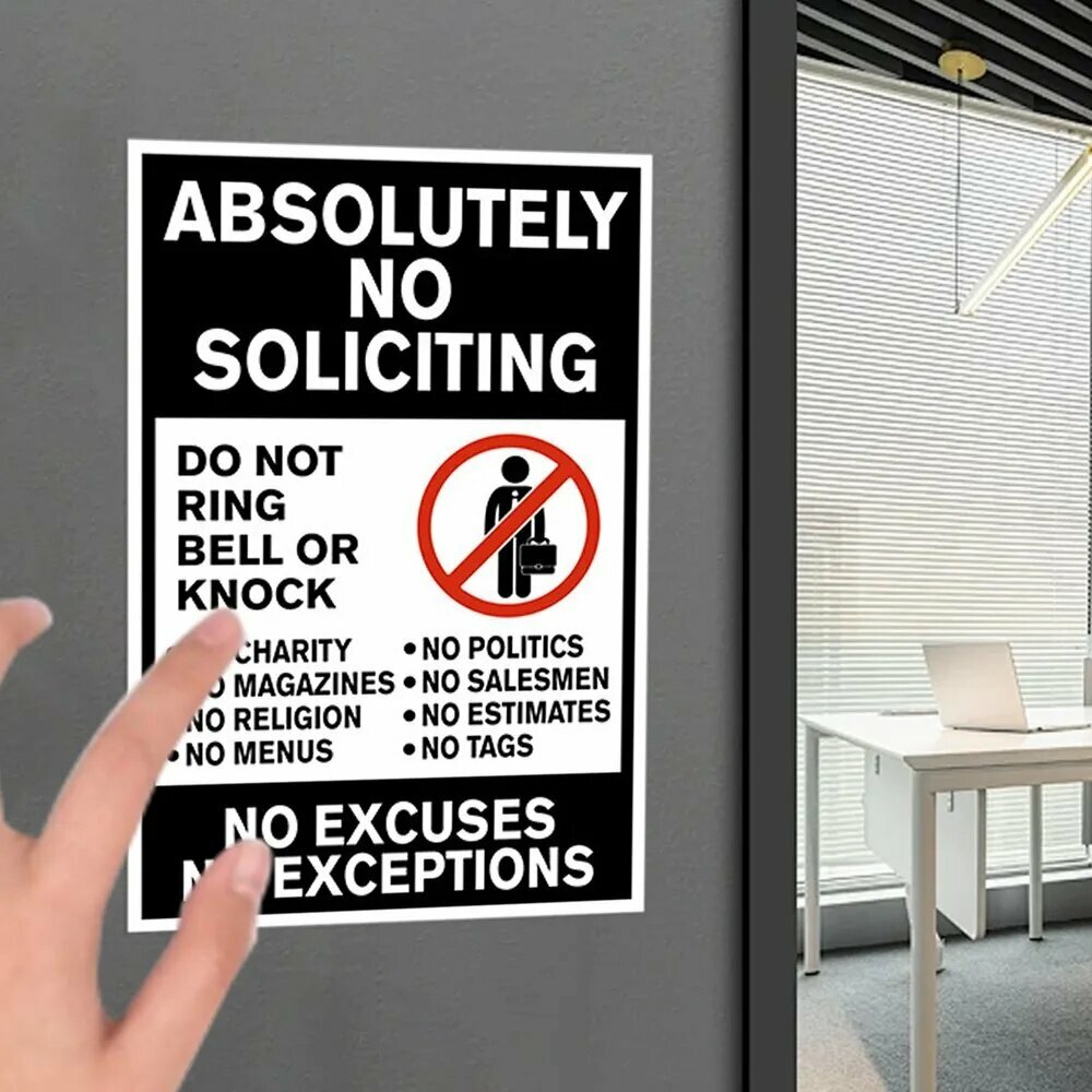 Наклейка на 3 часа без знака. Для дверного звонка , Наклейка интерьерная