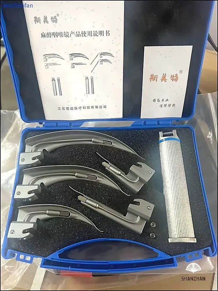 Ветеринарный ларингоскоп (LED 5PCS) - Хорошее качество из титановой стали