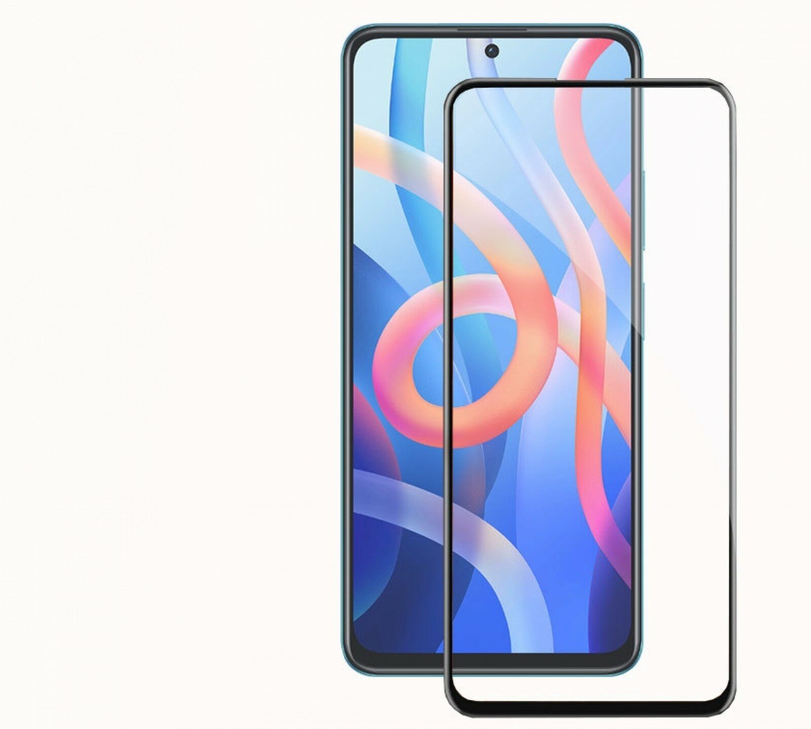 Защитное стекло MyPads 5D Forti Glass для Xiaomi Redmi Note 12 Pro и Pro Plus с закругленными изогнутыми краями
