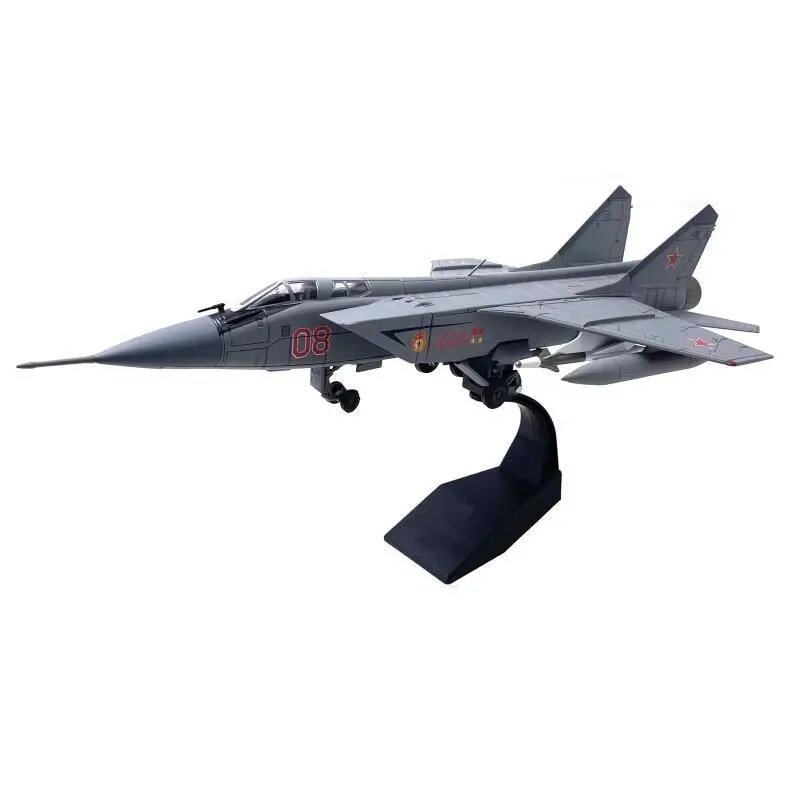 Сборная модель самолета Миг-31, масштаб 1:72, металлический сплав, 32 см, для взрослых и детей