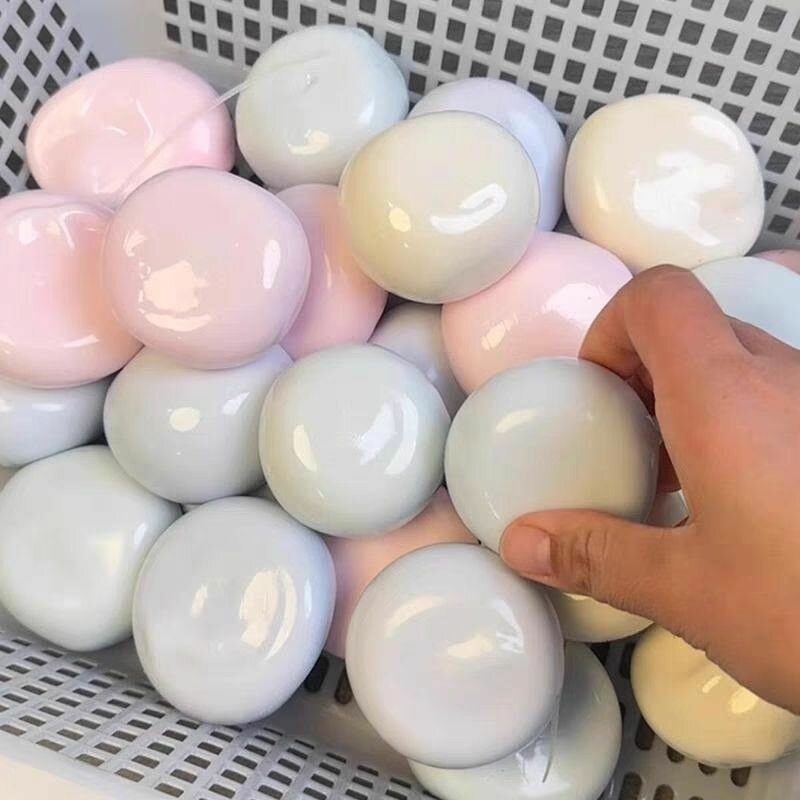 Игрушка для замешивания из клейкого риса с эффектом ледяной кожи, антистрессовая игрушка, формуемый клейкий рис, ультратонкая, мягкая и приятная на ощупь, шарик ручной работы, антистрессовый шарик.