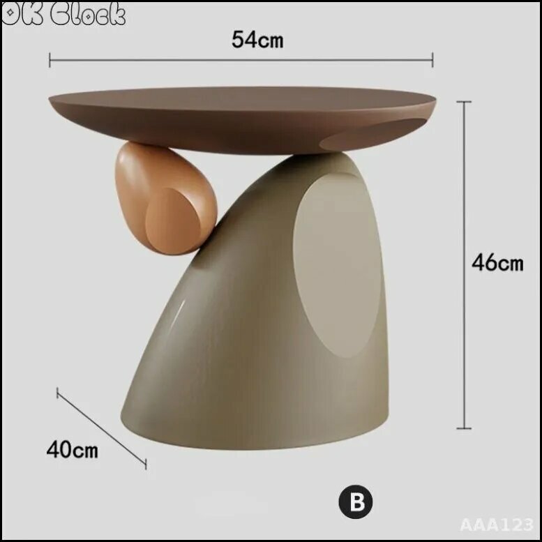 Эксклюзивная статуя для напольного декора из смолы 46x40x54см для журнального столика