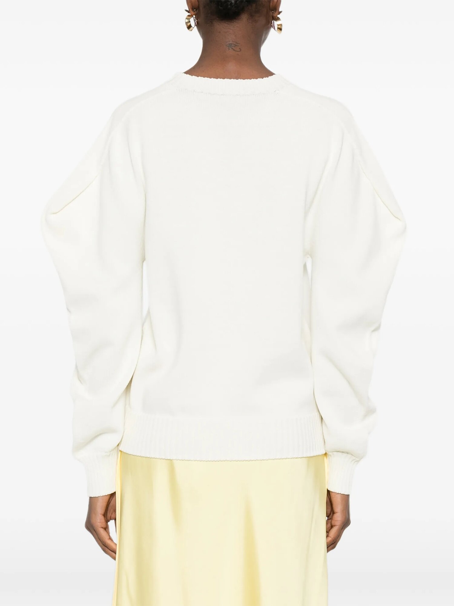 Свитер ISSEY MIYAKE Puffed-sleeve sweater, размер 44, , разноцветный — фото 1