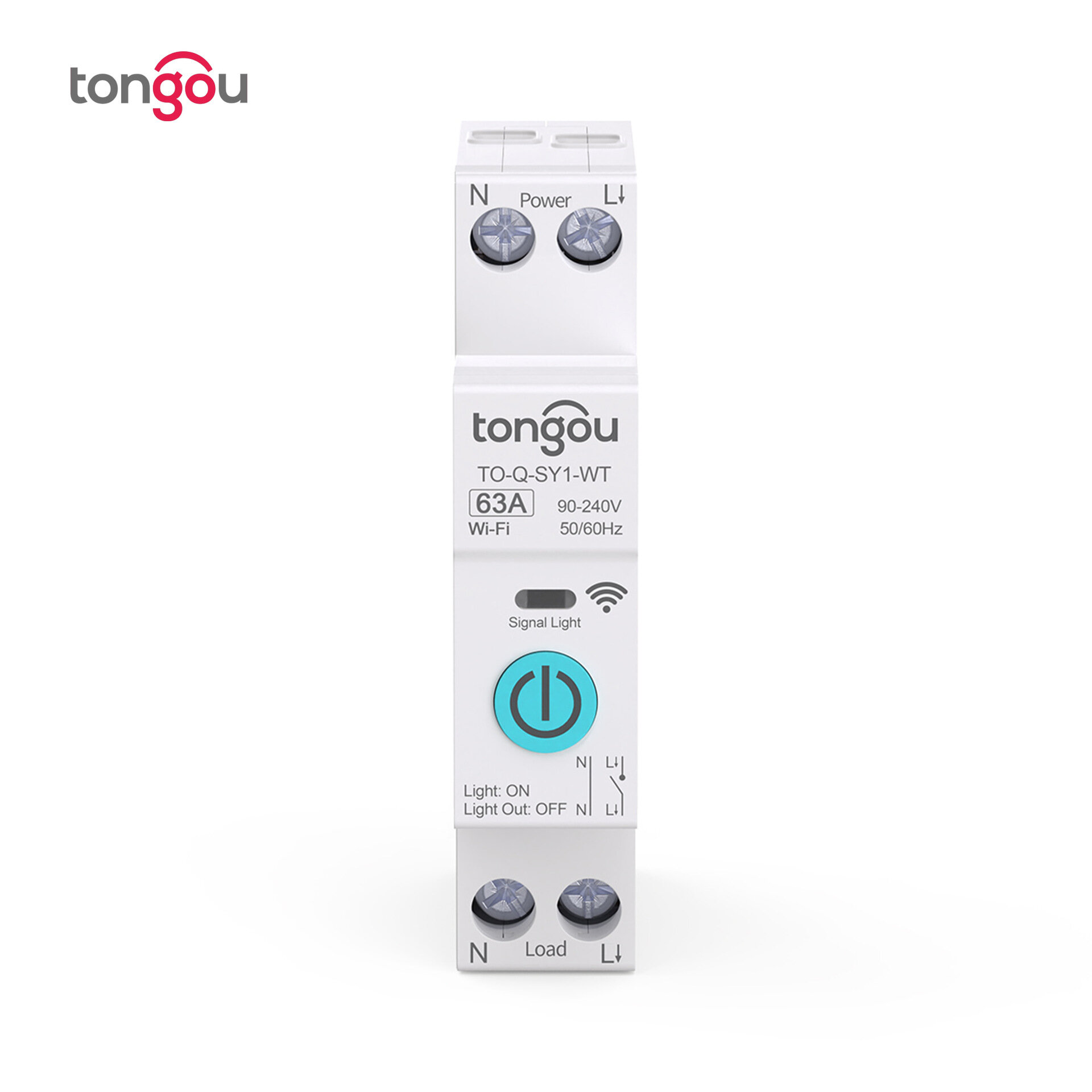 Tongou, умное реле wifi, tuya, smartlife. На дин рейку, 10 ампер. Поддержка Алисы.