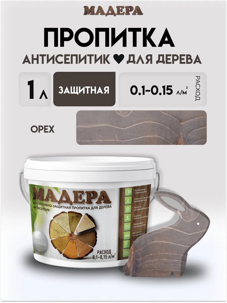 Пропитка для дерева "Орех" 1л