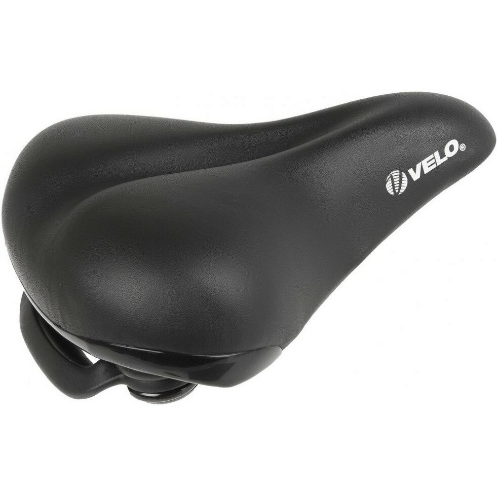 Седло Velo Elasto Grip, комфорт, 258х217мм, эластомер, закрытые пружины, с рукояткой 725г, 5-250068