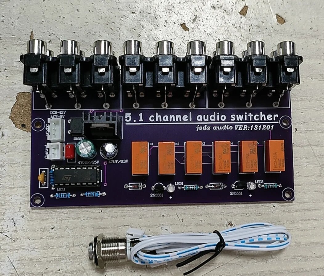 5.1-канальный аудиопереключатель 2 в 1 2nd band switch, finished product
