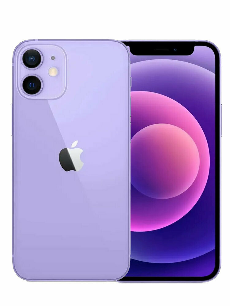 Смартфон Apple iPhone 12 128 ГБ, A14 Bionic , OLED Display , Dolby Vision Video, фиолетовый (purple)