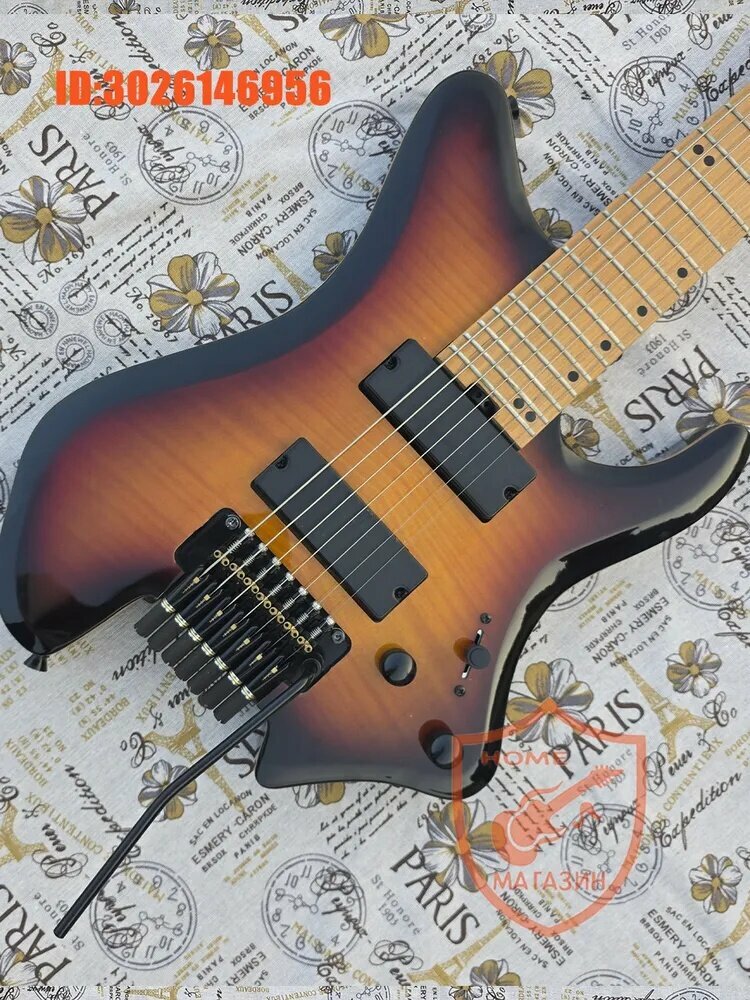 Электрогитара без головы BEYOND SITABOGE/TIERCEL Высококлассный персонализированный дизайн 7-струнная