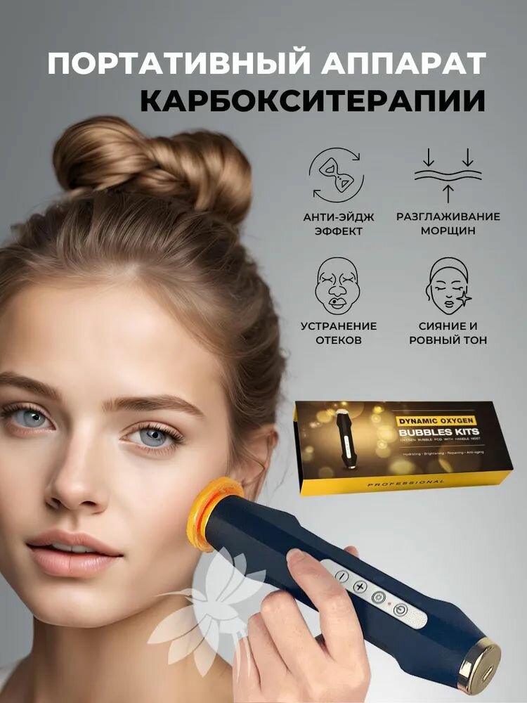Аппарат карбокситерапии Carboxy портативный 5 функций интенсивности и 8 режимов светодиодной обработки