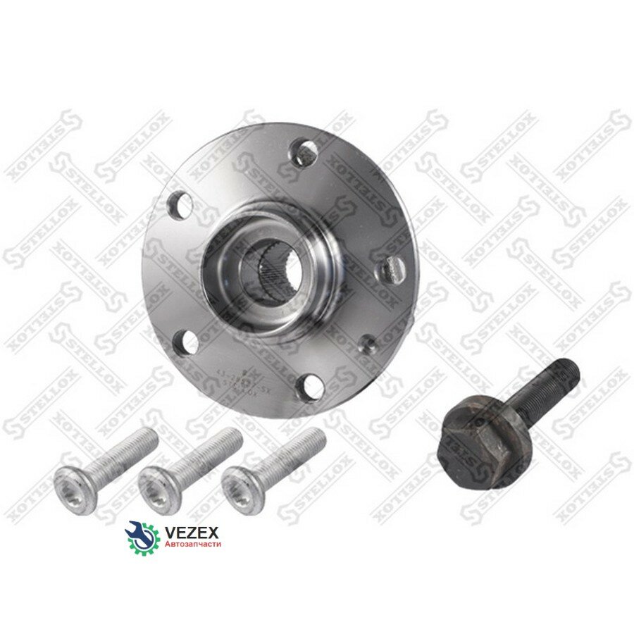 STELLOX 4328527SX ступица! в сборе с подш. передняя c болтами VKBA6556=R154.61\Audi A3, Skoda, VW Golf V 05>