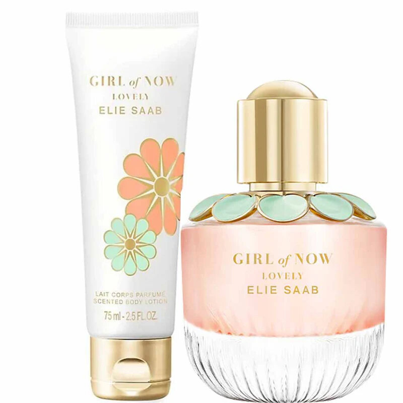 Elie Saab Girl Of Now Lovely Набор (парфюмерная вода + лосьон для тела) 50 мл + 75 мл / Гёрл Оф Нау Лавли