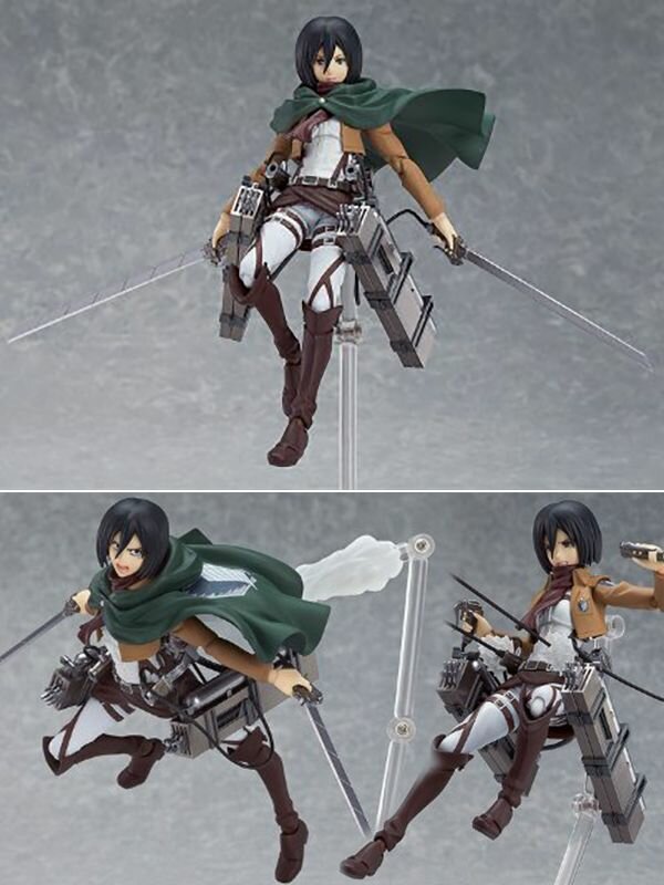 Персонаж аниме Атака титанов Attack on Titan MikasaAckerman Микаса акерман Скульптуру можно двигать суставами 19cm